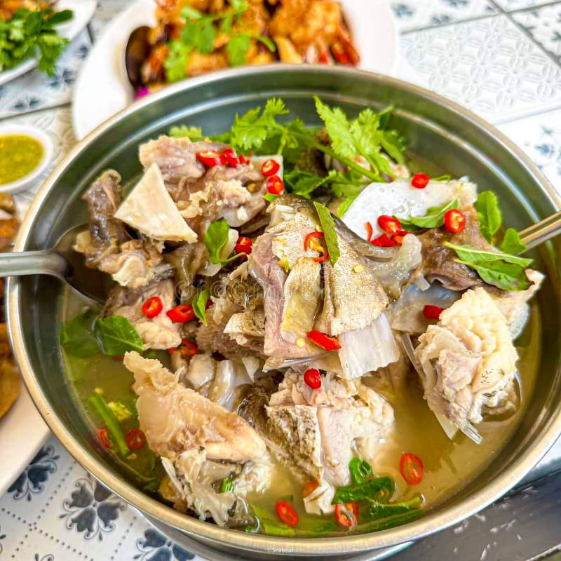 Tom yam fish thai food stock photo. Image of produce - 288133544