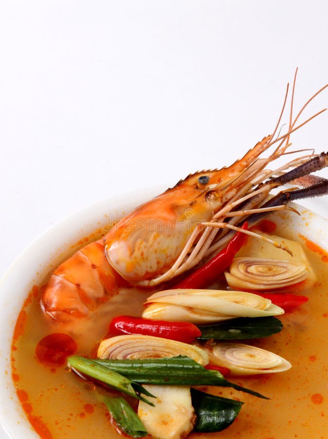 Tom Yam Kung. Spicy Shrimp Soup Stock Photo - Image of salmon, meal ...