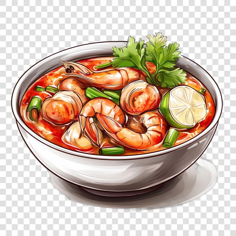 Tom Yum Goong stock image. Illustration of seafood, chilli - 341492113