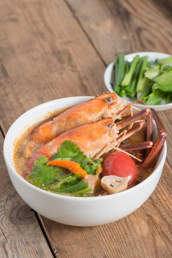 Tom Yum Goong,Thai Cuisine. Stock Photo - Image of soup, vertical: 84407968