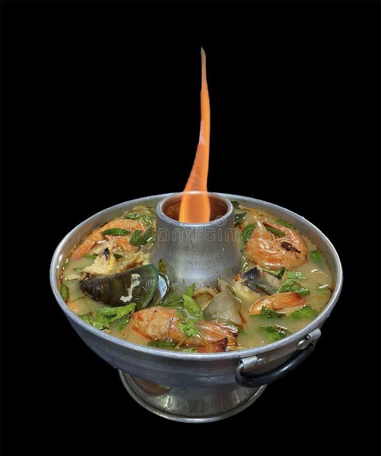 Tom Yum Hot Pot stock image. Image of kung, fire - 283041841
