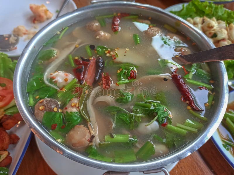 Tom Yum Pork stock photo. Image of pork, delicious, cuisine - 202598308