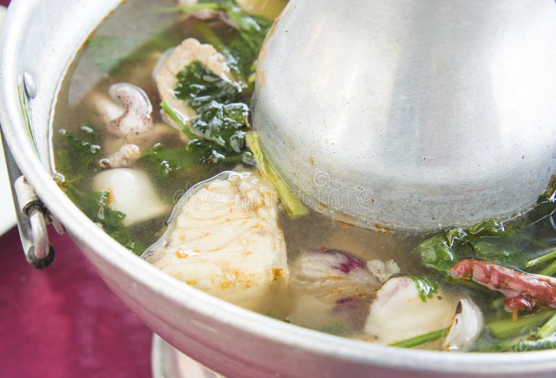 Tom yum soup stock image. Image of soup, dish, tradition - 52456775