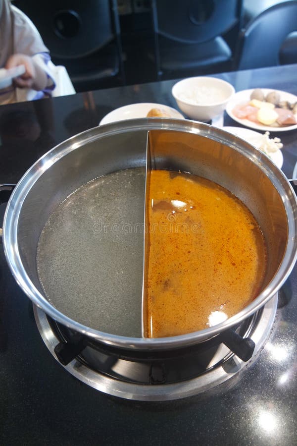 Tom Yum Soup for Shabu Shabu Stock Photo - Image of cooked, herb: 316689192