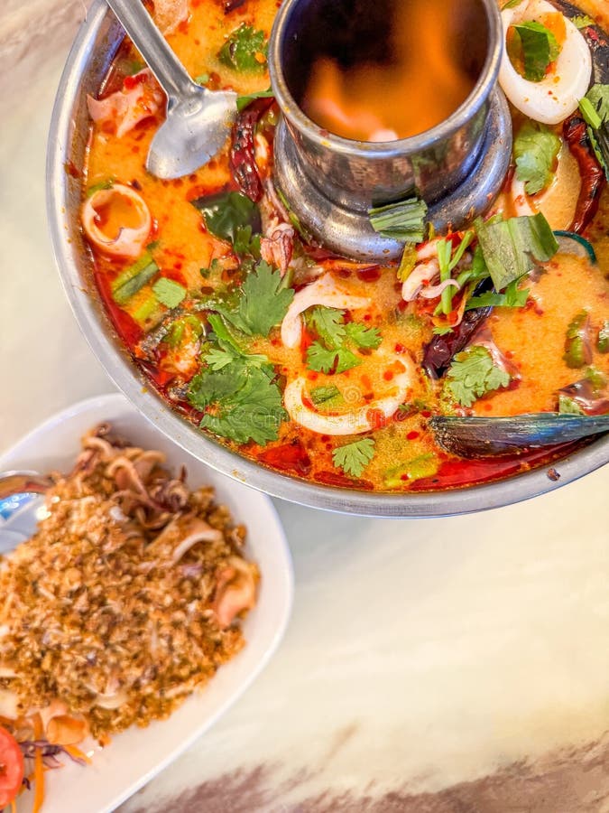 "TOM YUM" Thai Style Spicy Soup Stock Photo - Image of dish, asian ...