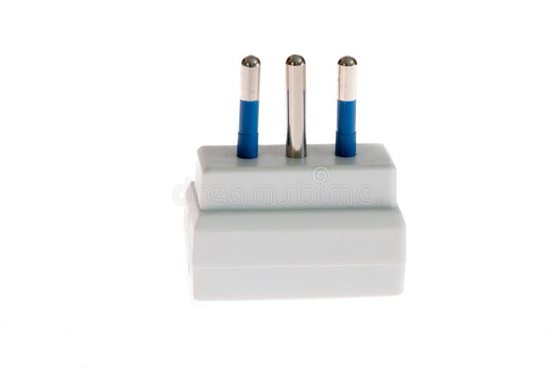 Adaptador Do Italiano Da Tomada De Schuko Foto de Stock - Imagem de ...