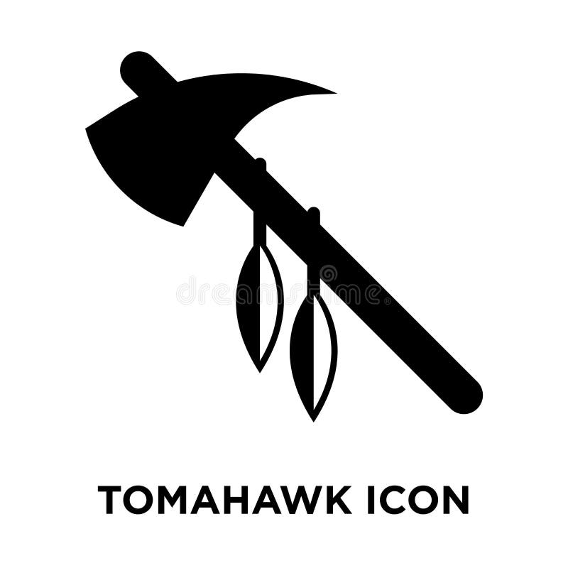 Tomahawk icon flat stock illustration. Illustration of heavy - 154600124