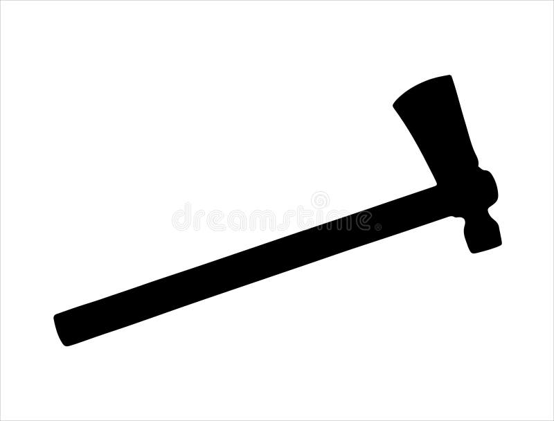 Tomahawk Silhouette Vector Art White Background Stock Vector ...