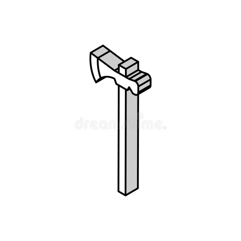 Tomahawk Weapon Isometric Icon Vector Illustration Stock Vector ...