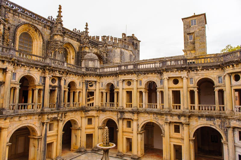 Convent of Christ in Tomar,Portugal Stock Image - Image of convent ...