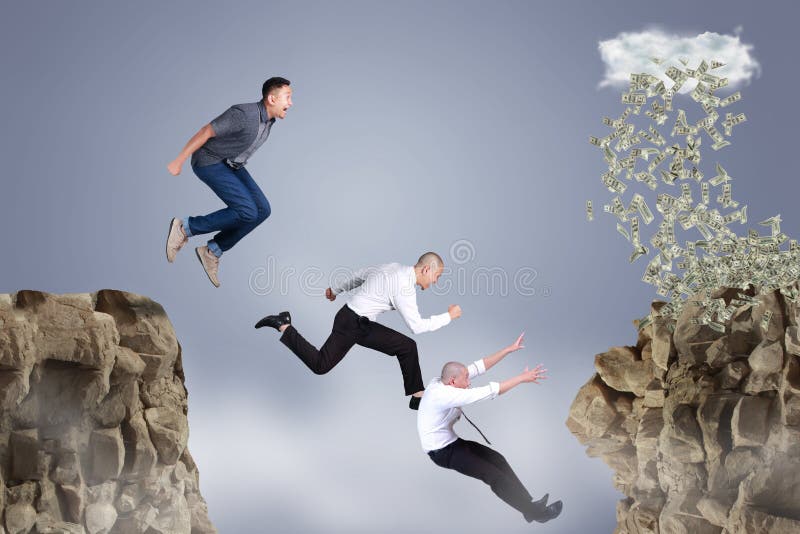 Tomar Riesgo Para Perseguir Riqueza Foto de archivo - Imagen de ...