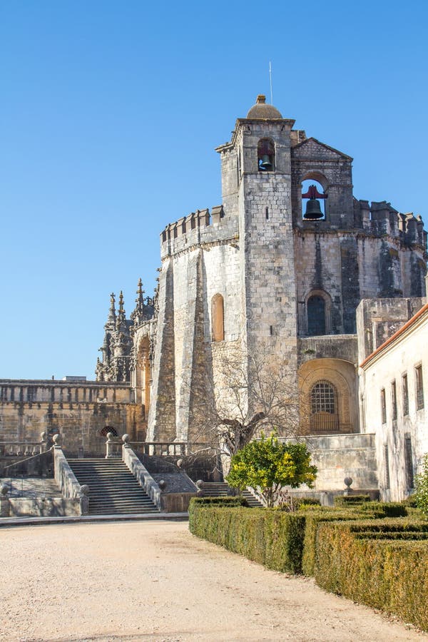 Tomar stock photo. Image of castle, pool, cross, horizontal - 48716454