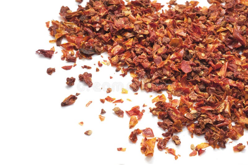 Tomate Machacado Secado Aislado En Blanco Imagen de archivo - Imagen de ...