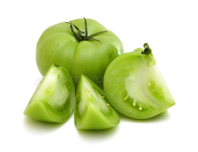 Tomate Verde imagen de archivo. Imagen de blanco, verde - 66592063