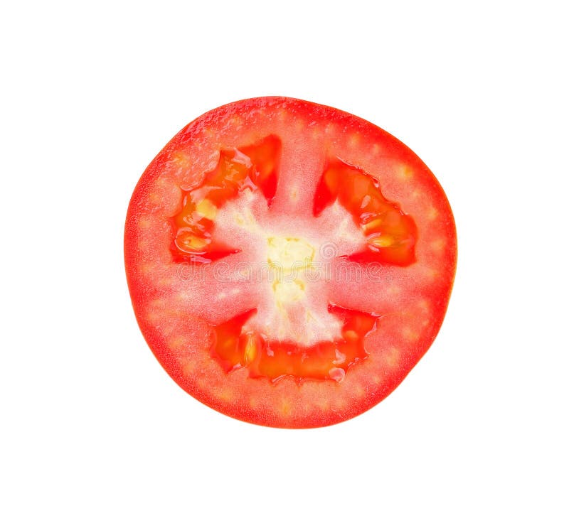 Tomatenscheibe stockfoto. Bild von nahrung, nahaufnahme - 49442246
