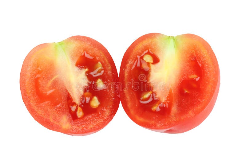Tomatenscheibe Lokalisiert. Stockbild - Bild von einzeln, schnitt: 38831381