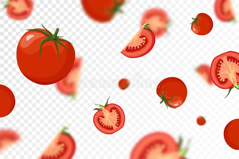 Tomato Background. Falling Fresh Ripe Tomatoes from Different Angles ...