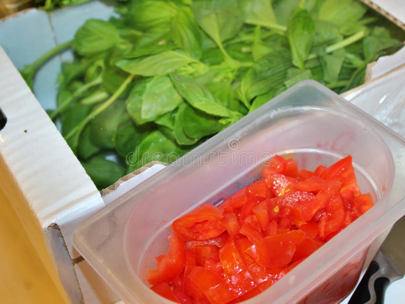 Tomato and basil stock image. Image of curry, cuisine - 269725797