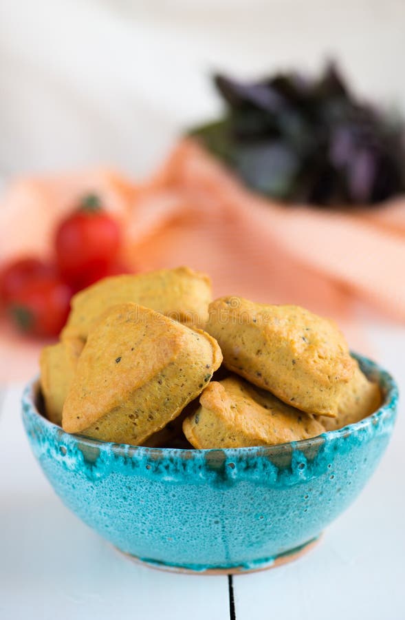 Tomato biscuits stock image. Image of shape, basil, salt - 50518059