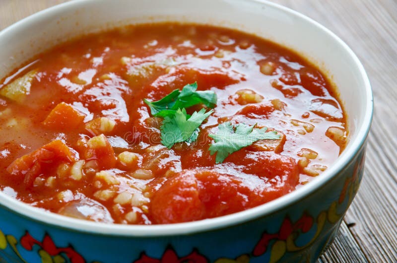 Tomato Bulgur Soup stock photo. Image of spice, gourmet - 72800662