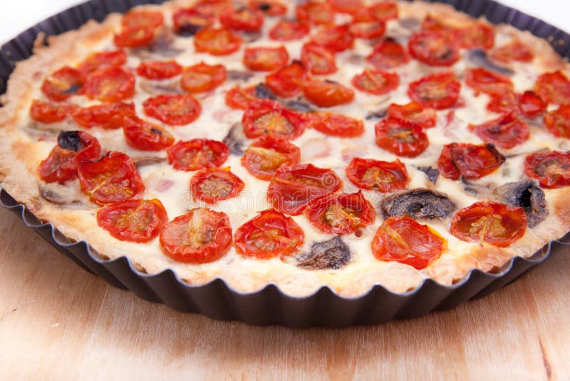 Tomato cake stock image. Image of mushroom, tomato, vegetable - 14024941