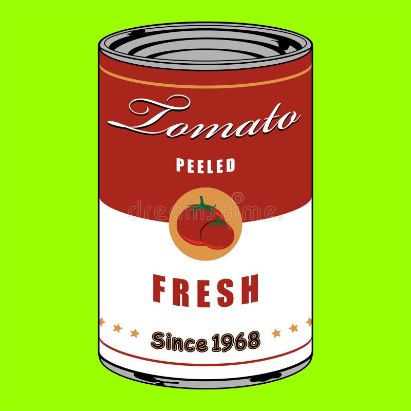 Open food can stock vector. Illustration of object, vector - 56694991