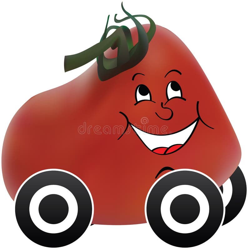 Tomato car stock vector. Illustration of automobile, tomato - 31403894
