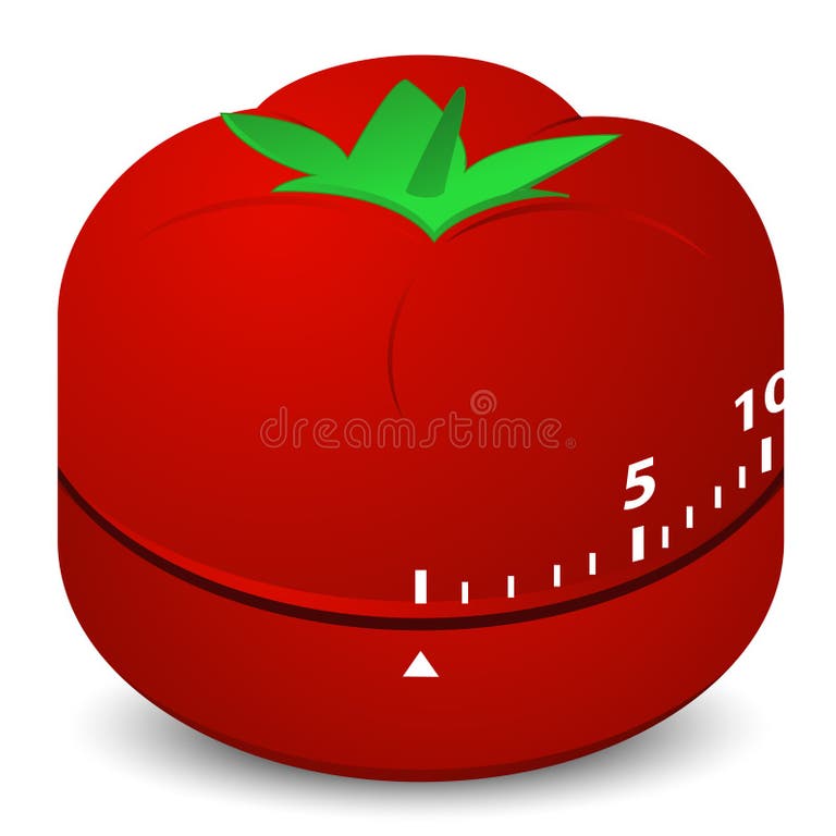 Tomato clock stock vector. Illustration of equipment - 14126375