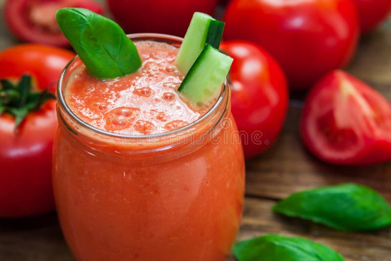 Tomato cold soup stock image. Image of cuisine, tomato - 92239021
