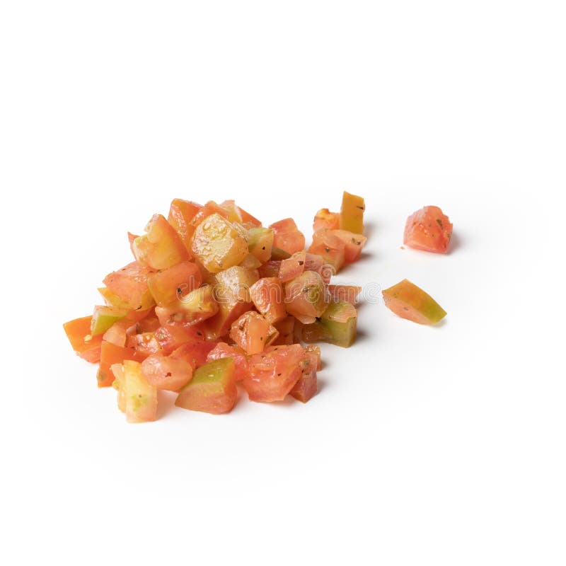 Tomato ConcassÃ© Isolated on White Stock Photo - Image of nutrition ...