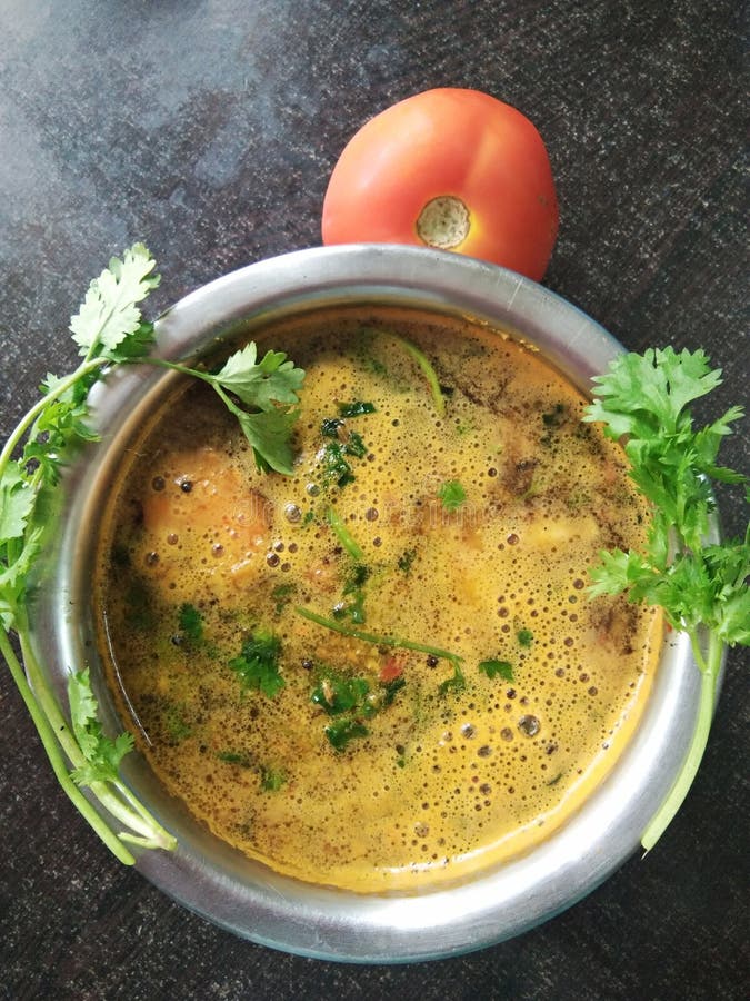 South Indian Tomato Rasam stock photo. Image of indian - 132058190