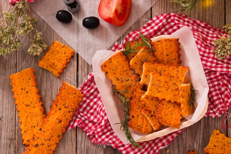 Tomato crackers. stock image. Image of condiment, ingredient - 142547079