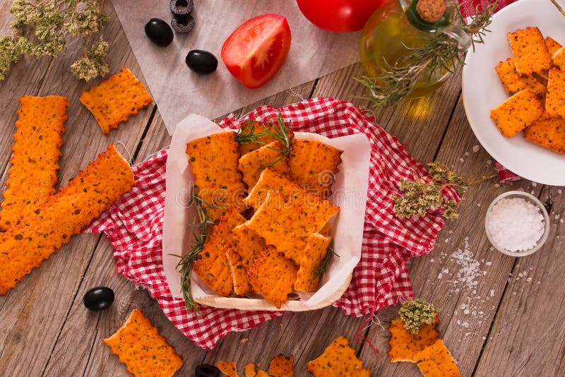 Tomato crackers. stock image. Image of dough, fruit - 152265049