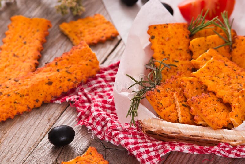 Tomato crackers. stock photo. Image of crackers, crunchy - 142547090