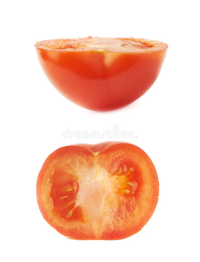 Tomato Cut in Half Isolated Stock Image - Image of healthy, cooking ...
