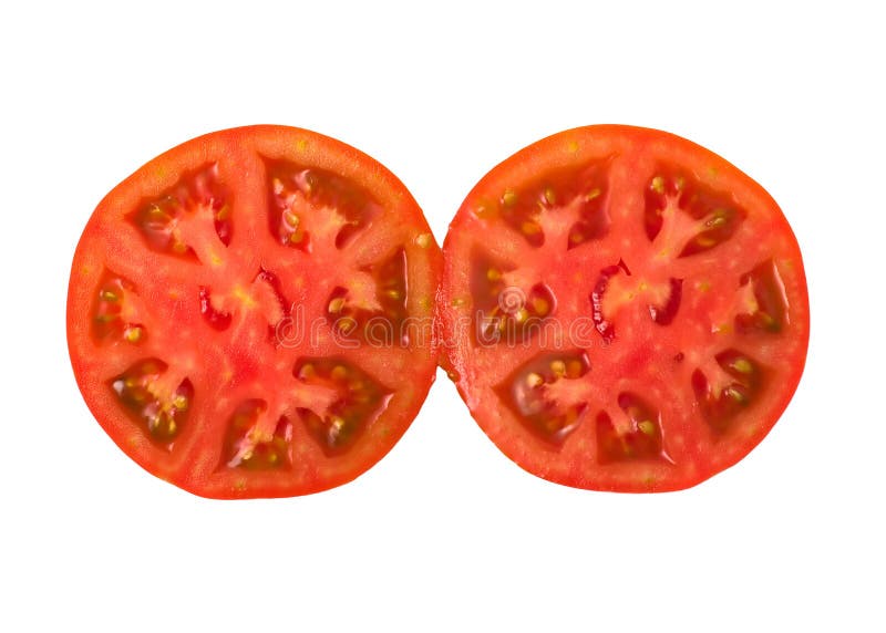Tomato cut into two stock image. Image of summer, isolated - 5720477