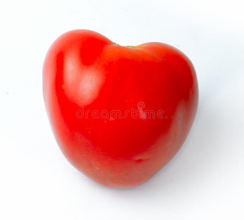 Tomato in the Form of Heart Stock Image - Image of crop, nutritional ...