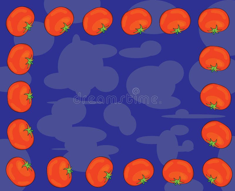 Tomato frame illustration stock illustration. Illustration of angry ...