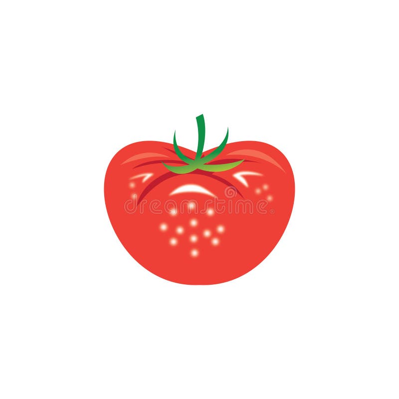 Tomato Fruit Icon Logo Design Vector Color Illustration Stock Vector ...