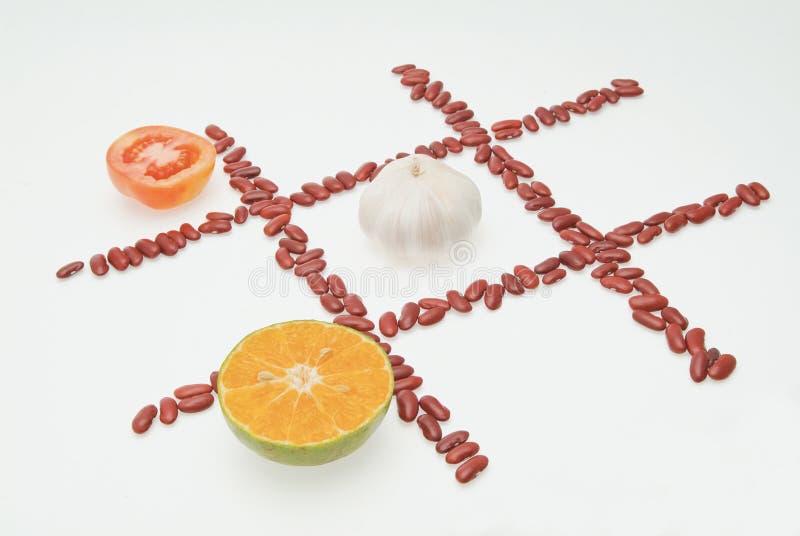 Tomato and Garlic and Orange Stock Image - Image of diet, delicious ...