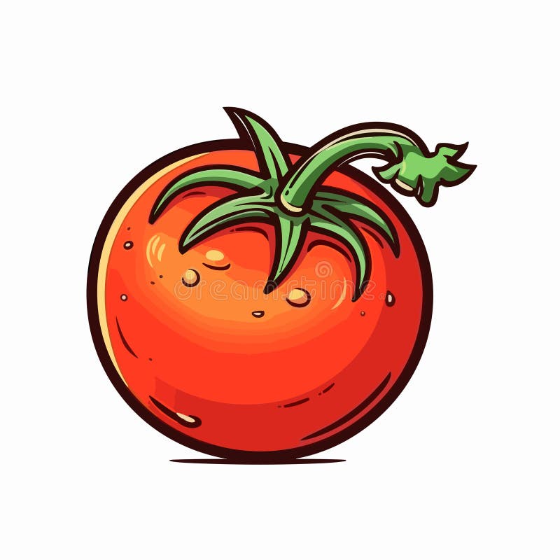 Tomato Hand-drawn Illustration. Tomato. Vector Doodle Style Cartoon ...