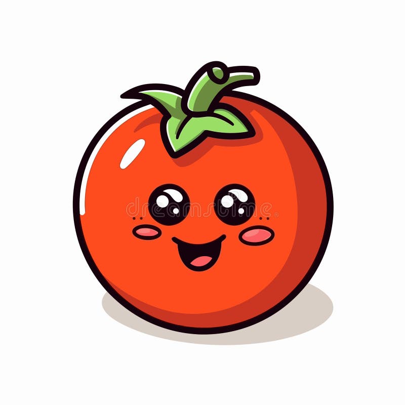 Tomato Hand-drawn Illustration. Tomato. Vector Doodle Style Cartoon ...