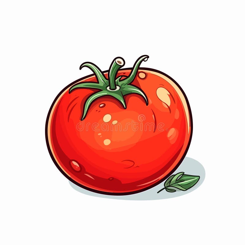 Tomato Hand-drawn Illustration. Tomato. Vector Doodle Style Cartoon ...