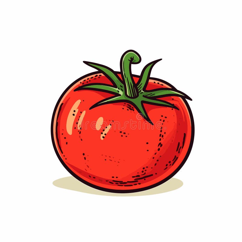 Tomato Hand-drawn Illustration. Tomato. Vector Doodle Style Cartoon ...