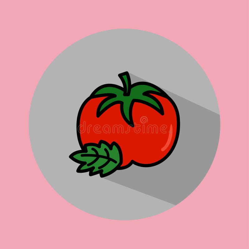 Tomato Icon Vector Design Template Basic RGB Stock Illustration ...