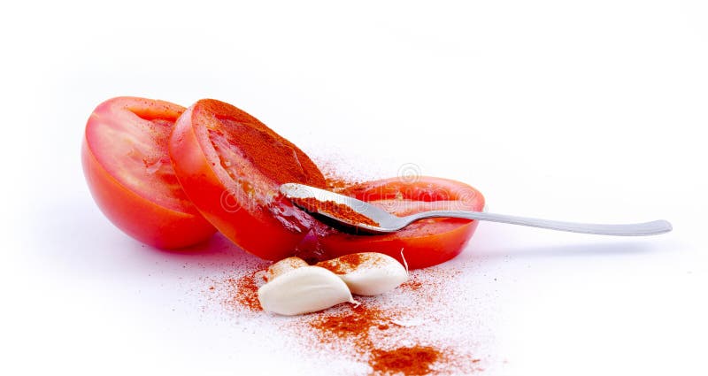 Tomato and ingredients. stock image. Image of tomato - 17694013