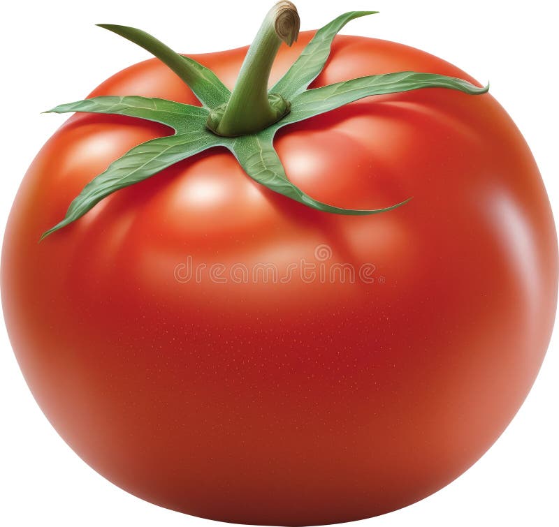 Tomato Isolated on White. Generative AI Stock Illustration ...