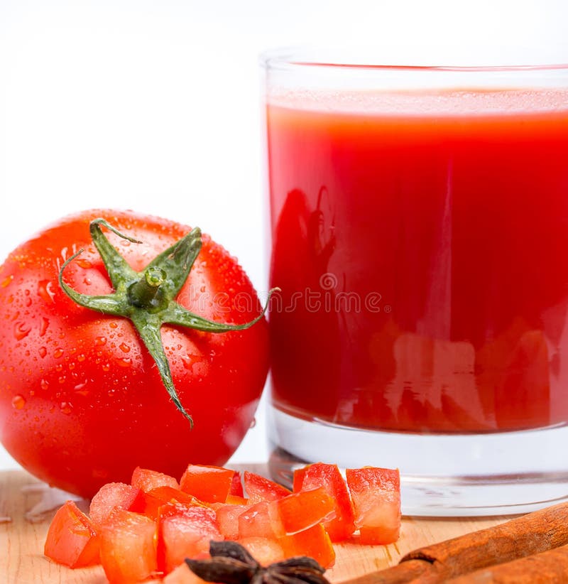 Tomato Juice Glass Shows Refreshment Refresh and Beverage Stock Image ...