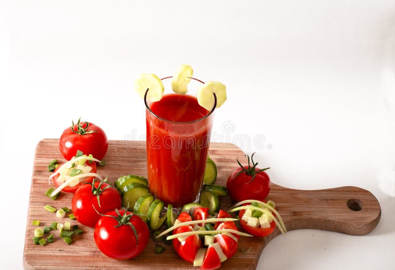 Tomato Juice Refreshing Drink Healthy Drink Summer Drinks Stock Photo ...