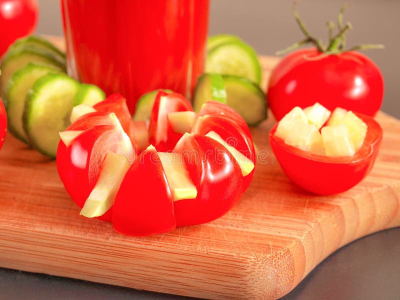 Tomato Juice Refreshing Drink Healthy Drink Summer Drinks Stock Image ...
